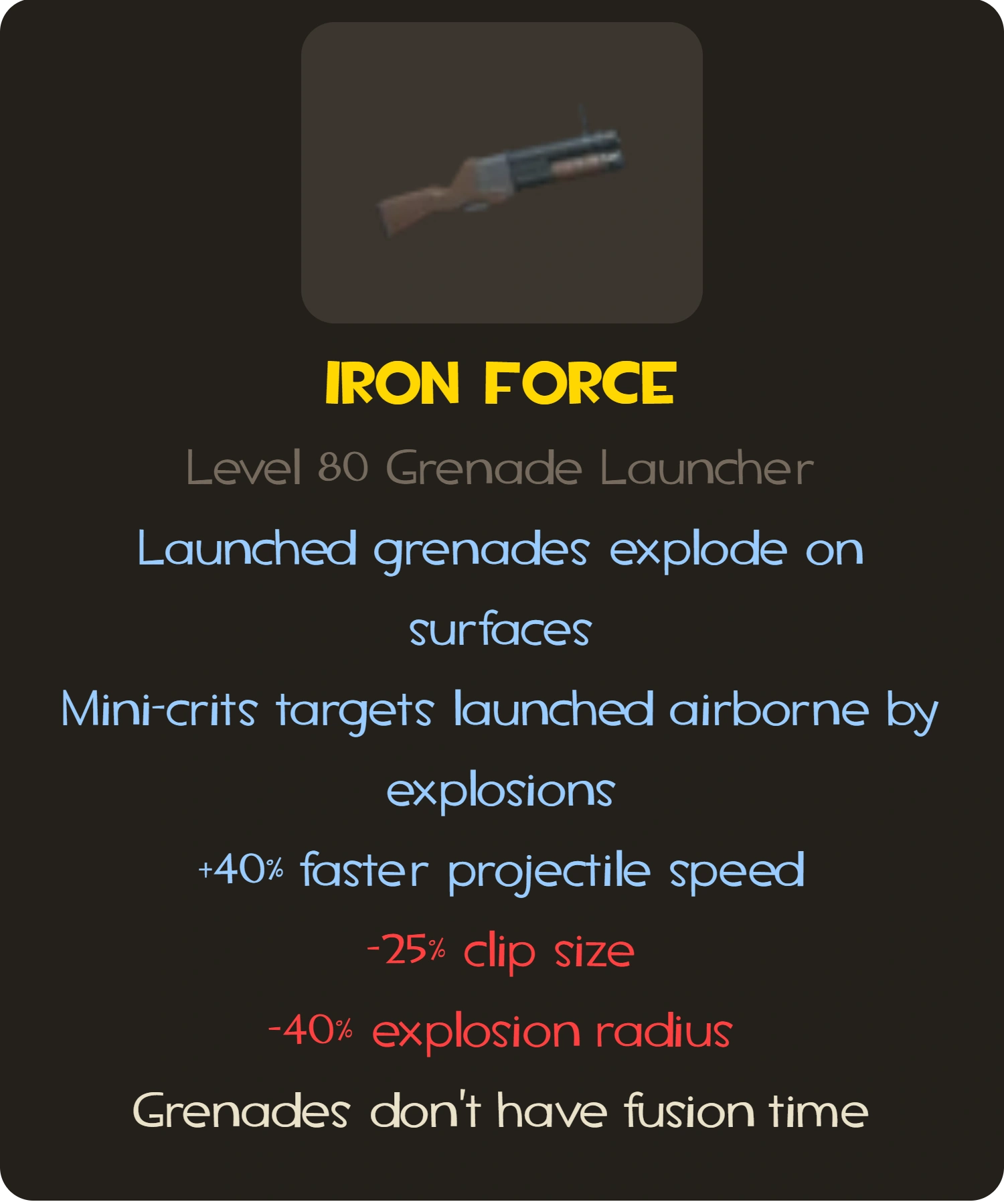 Some 'normal' annihilator weapon rebalances. | Fandom