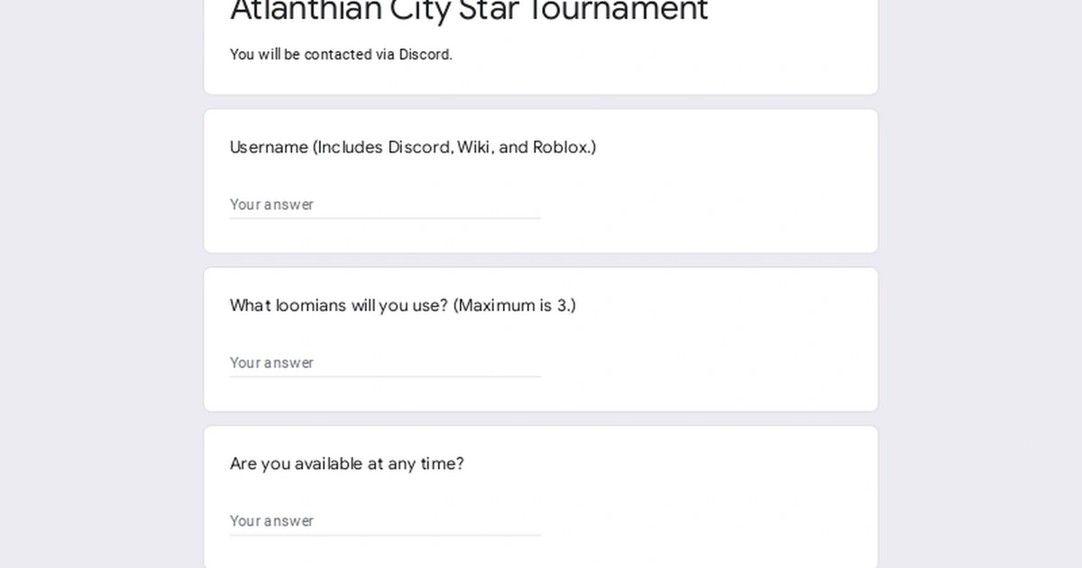 The Atlanthian Star Challange | Fandom