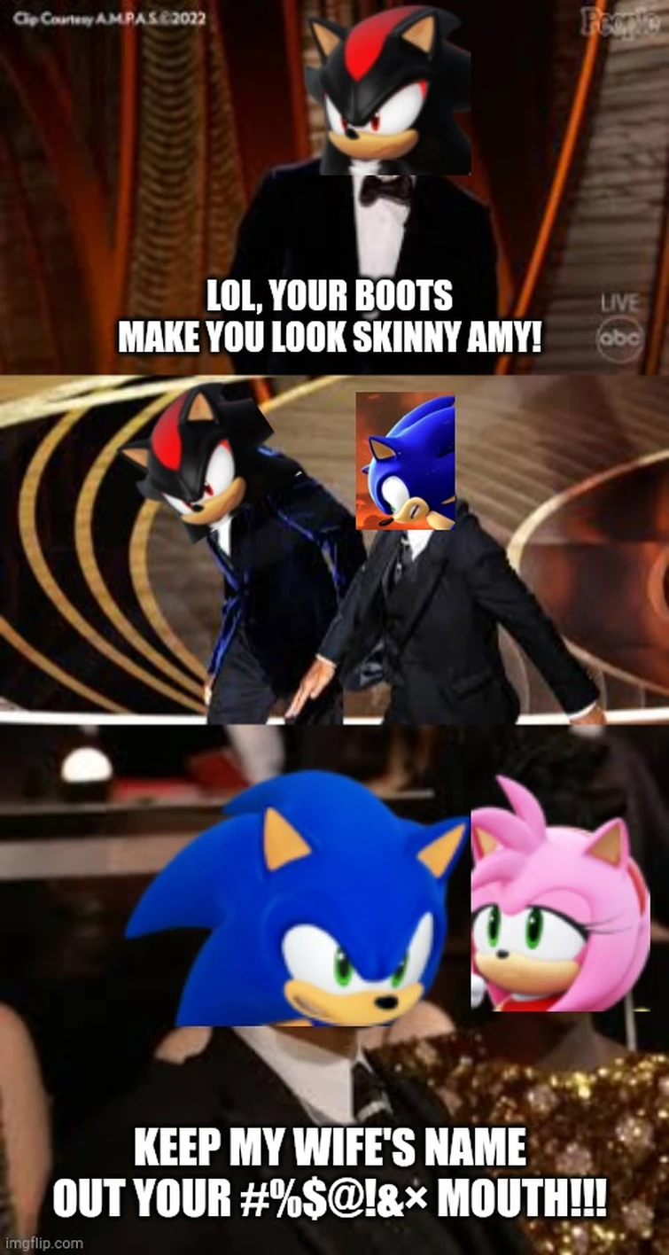Sonic slaps Shadow (MEME) | Fandom