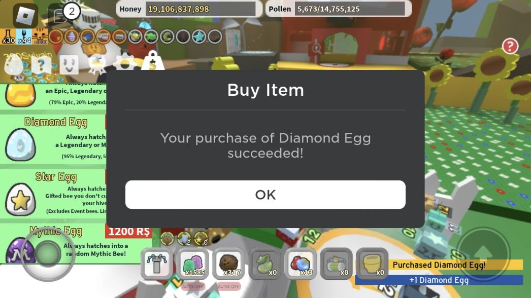 Journey to Fuzzy Hive #13! Got the Diamond Mask and Gifted Cobalt Bee! | Fandom