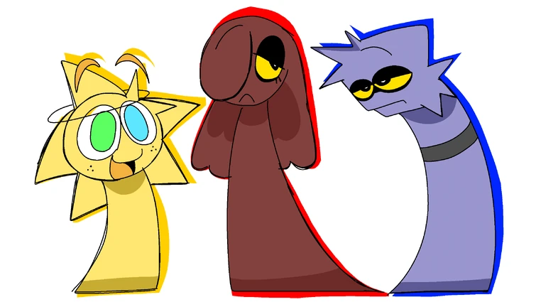 These are OCs drawn with my art style changed. | Fandom