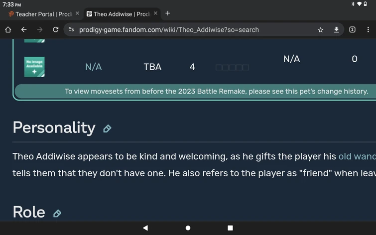 I didn't know that Theo Addiwise is actually an Astral pet! | Fandom