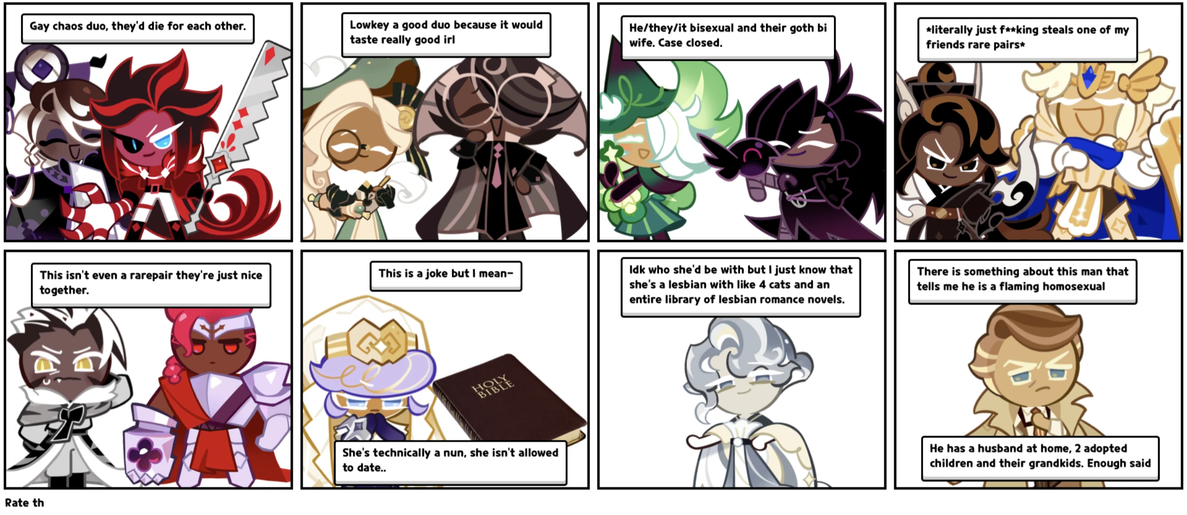 I refuse to elaborate on any of these. | Fandom