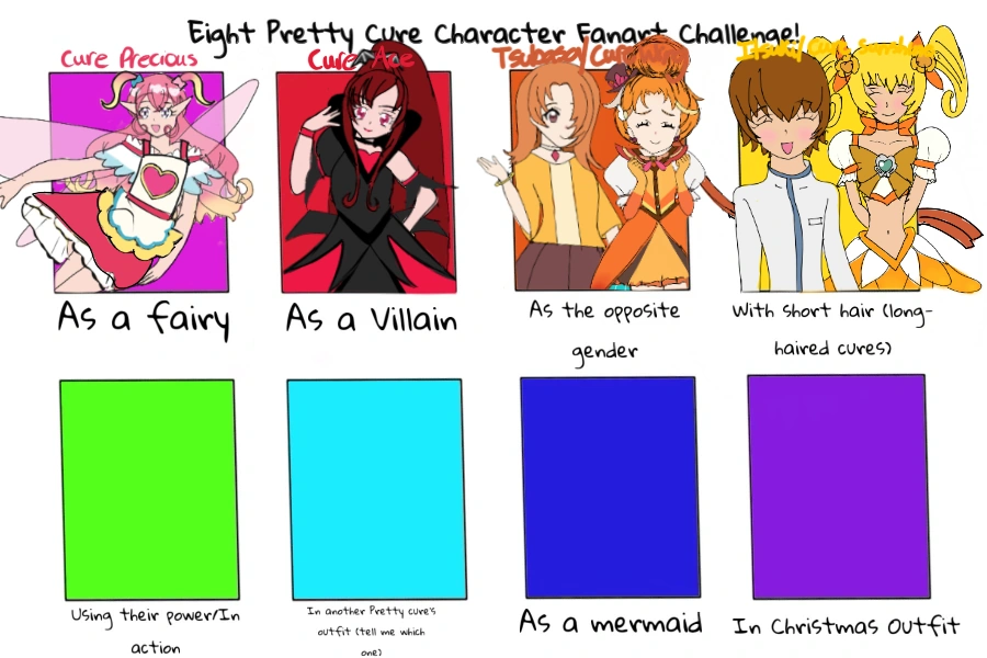 Eight Pretty Cure Character Fanart Challenge! (Part 5) | Fandom