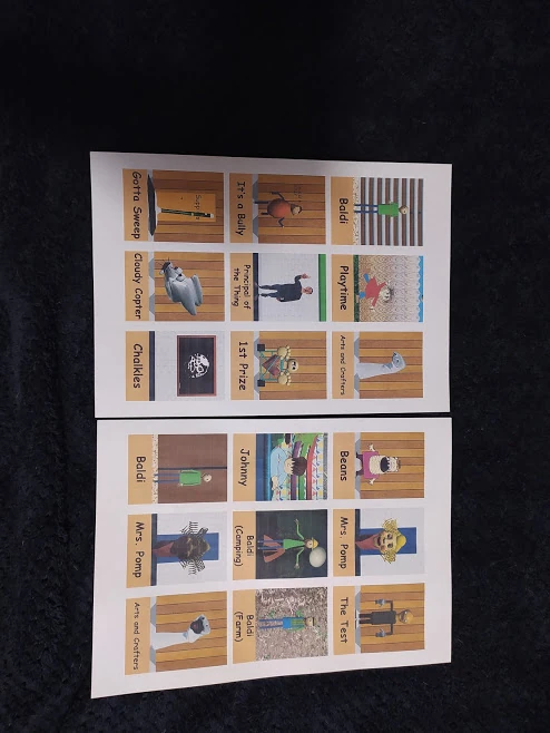 Baldi's Basics Plus Characters Cards | Fandom