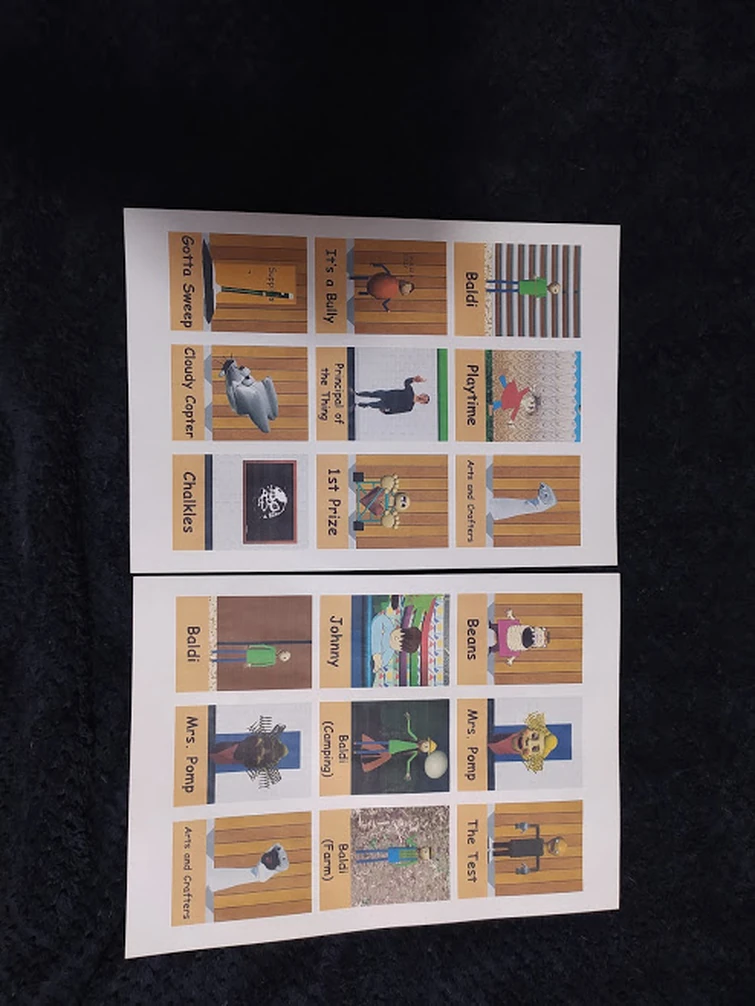 Baldi's Basics Plus Characters Cards | Fandom