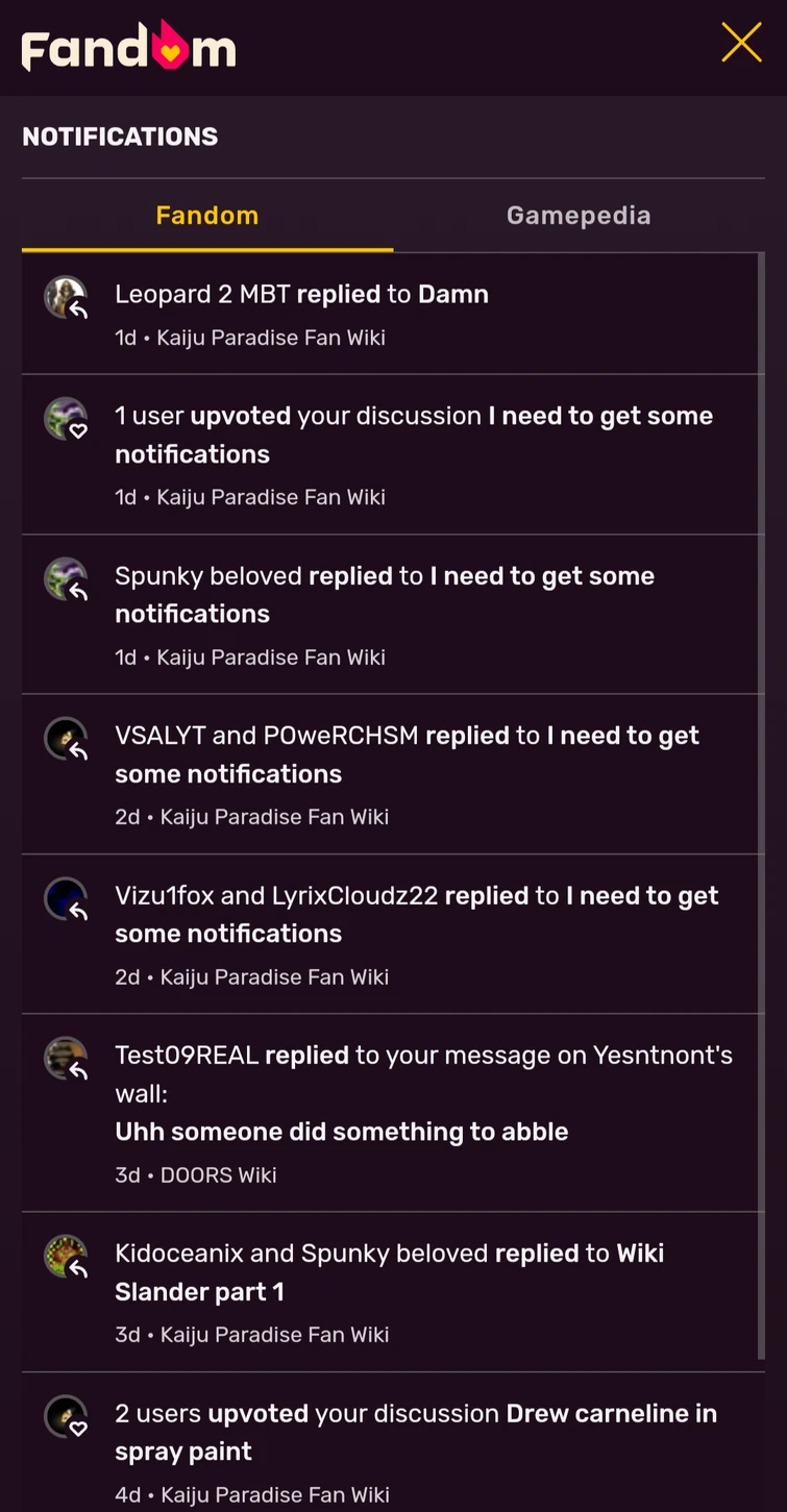 I need to get some notifications | Fandom