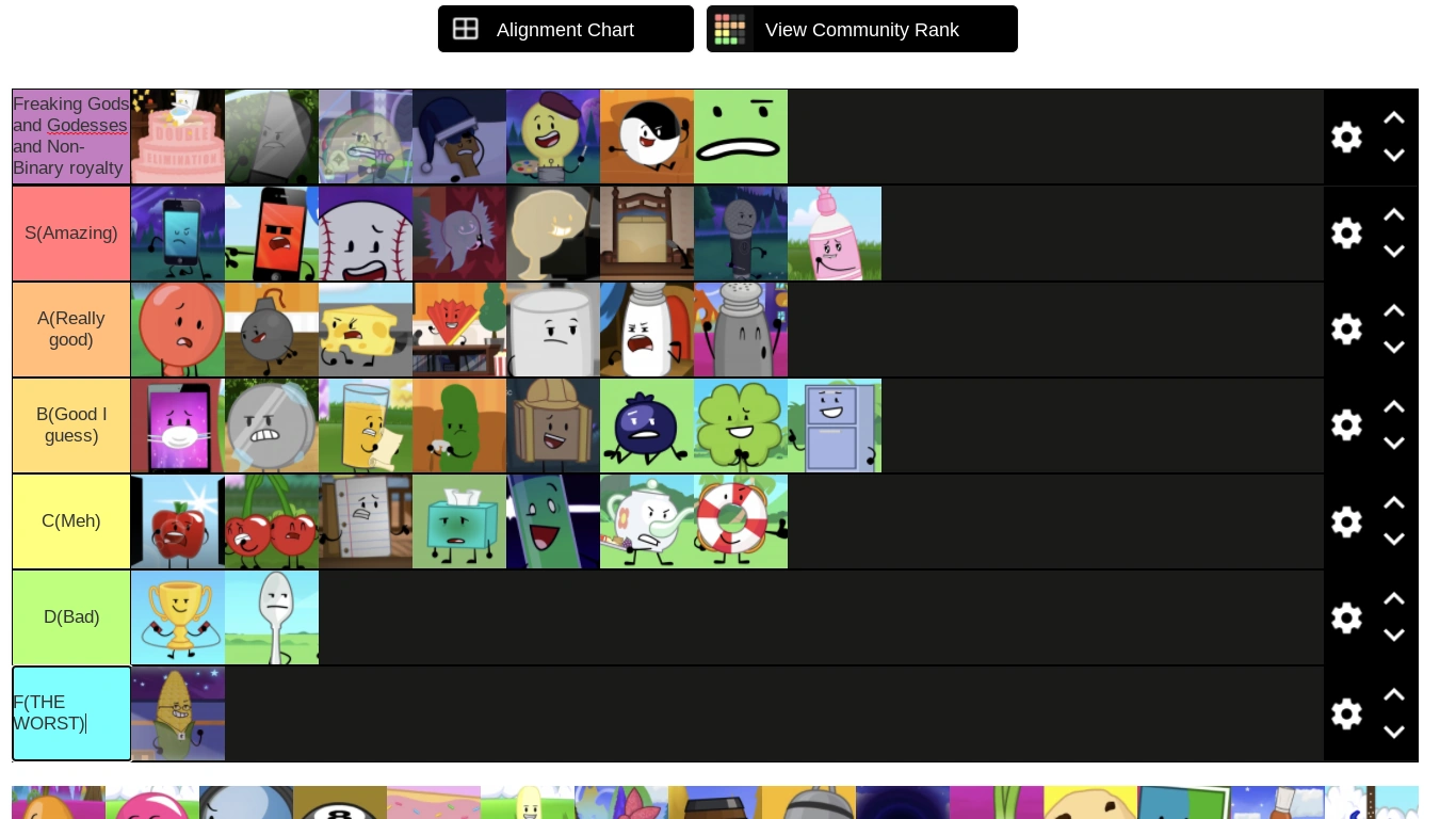 My Inanimate Insanity Tier List(If you have any questions please ask ...