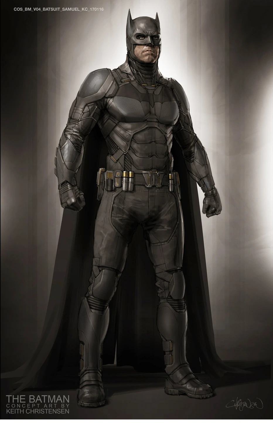 Ben Affleck's Batsuit for THE BATMAN concept art has released. | Fandom