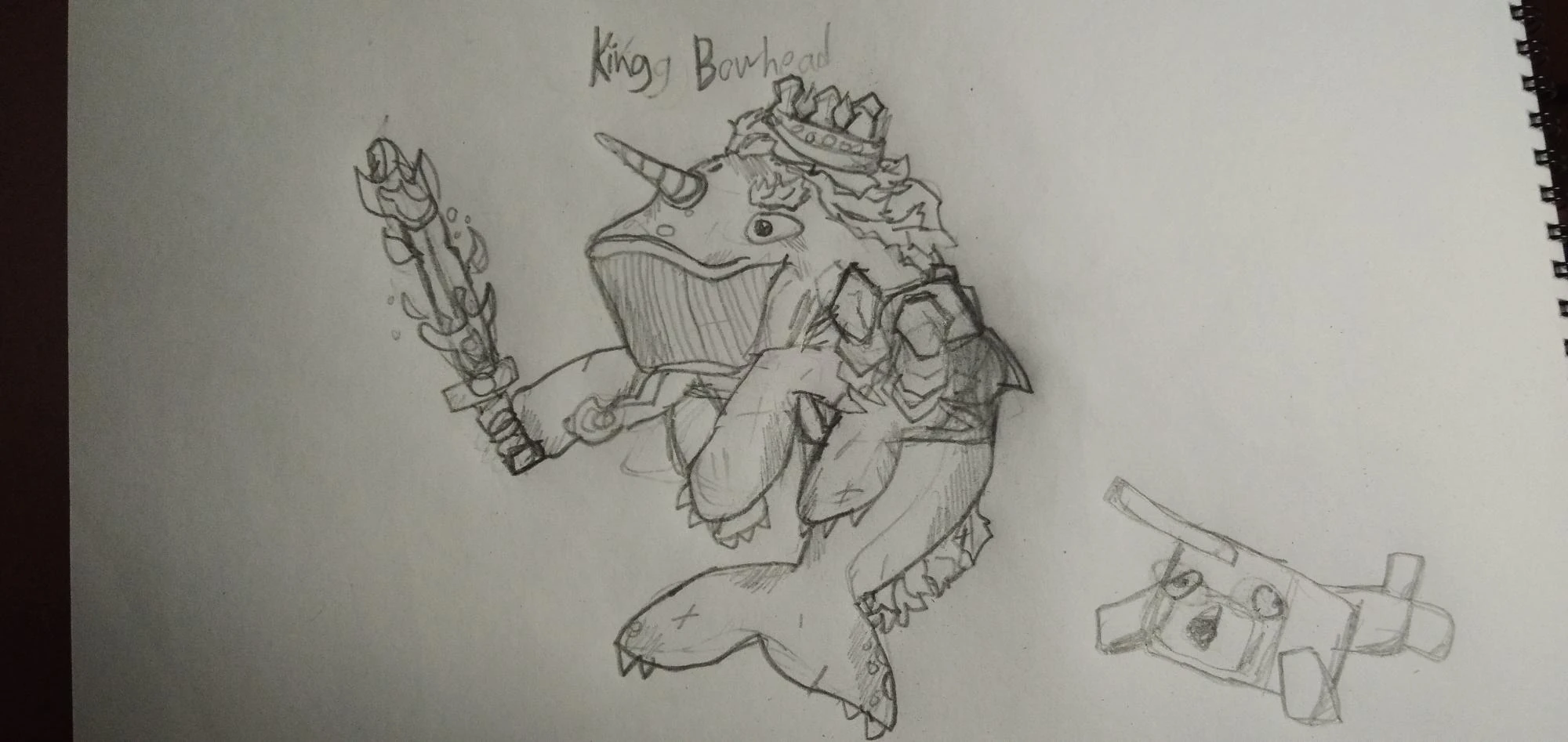 i drew bowhead!!! | Fandom