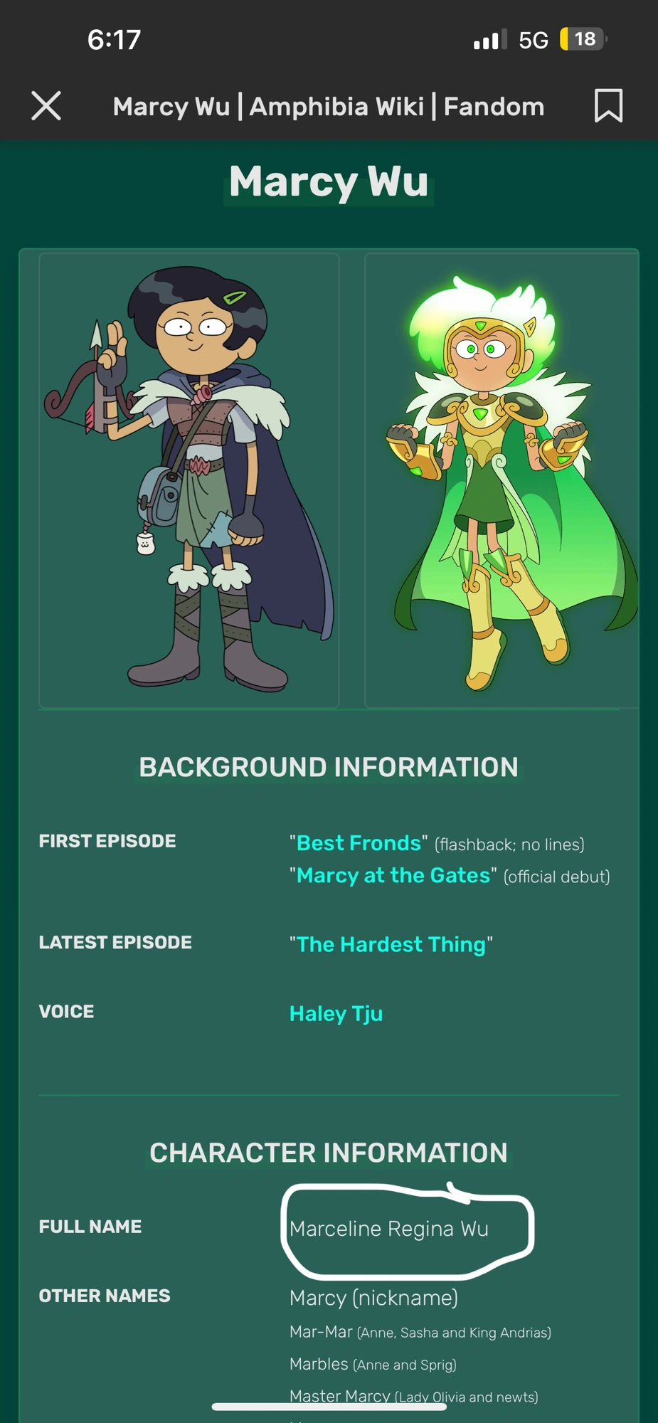 Wait,Marcy’s Full name is Marceline???? | Fandom