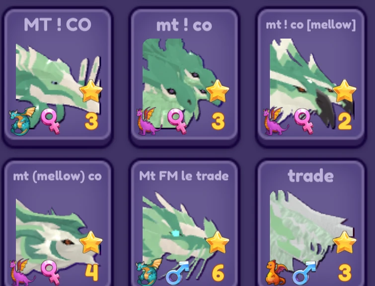 trading (mostly) mt dragons! can co-hatch! | Fandom