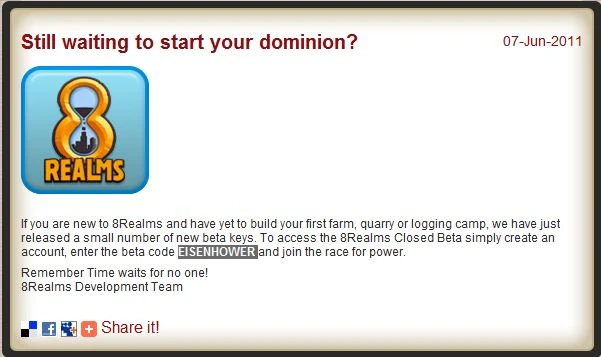 Beta keys | 8Realms Wiki | Fandom