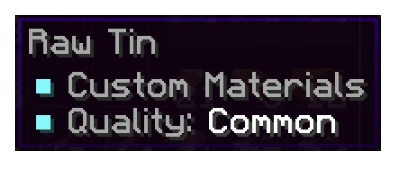 Raw Tin | 8th Axis Wiki | Fandom