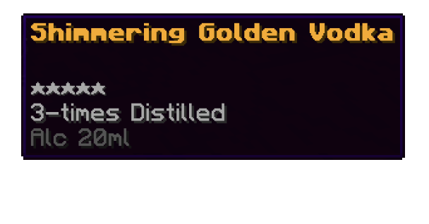 Golden Vodka | 8th Axis Wiki | Fandom