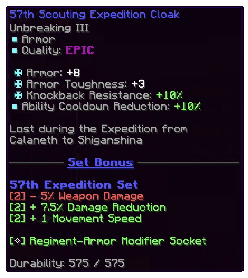 57th Scouting Expedition Cloak | 8th Axis Wiki | Fandom