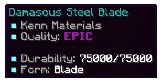 Damascus Steel Blade | 8th Axis Wiki | Fandom