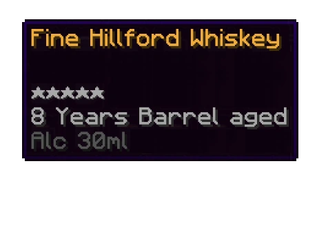 Hillford Whiskey | 8th Axis Wiki | Fandom