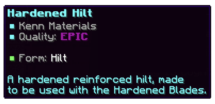 Hardened Hilt | 8th Axis Wiki | Fandom