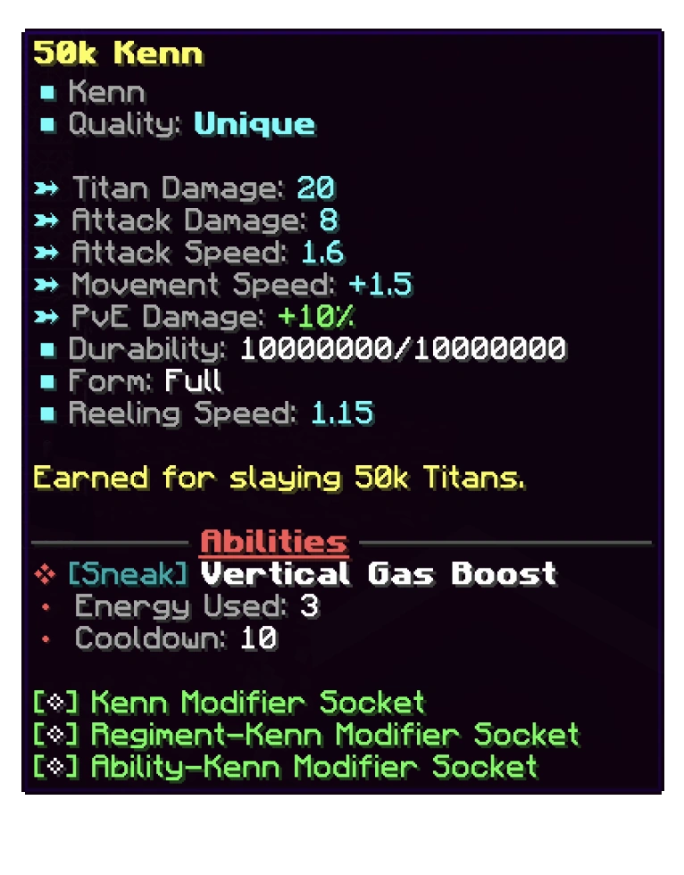 50k Kenn | 8th Axis Wiki | Fandom