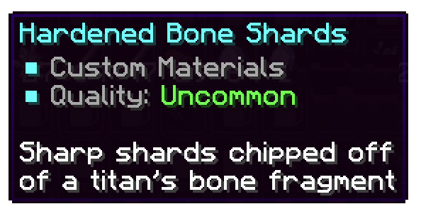 Hardened Bone Shards | 8th Axis Wiki | Fandom