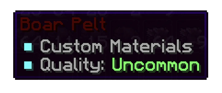 Boar Pelt | 8th Axis Wiki | Fandom