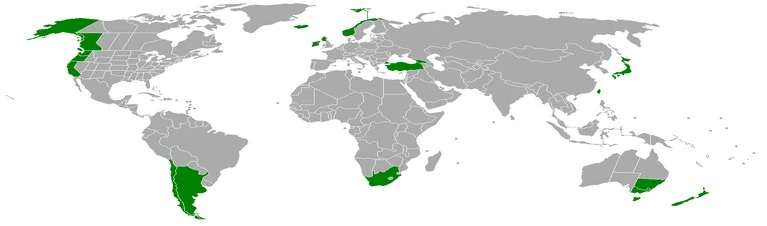 Temperate Rainforest World Map