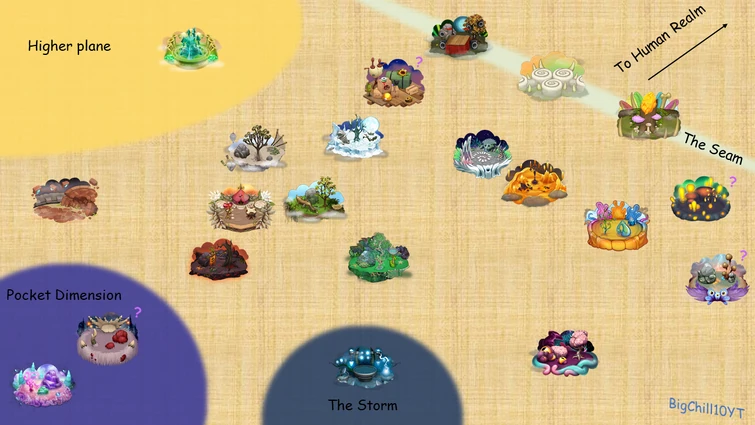 Decided to make an updated Monster World map | Fandom