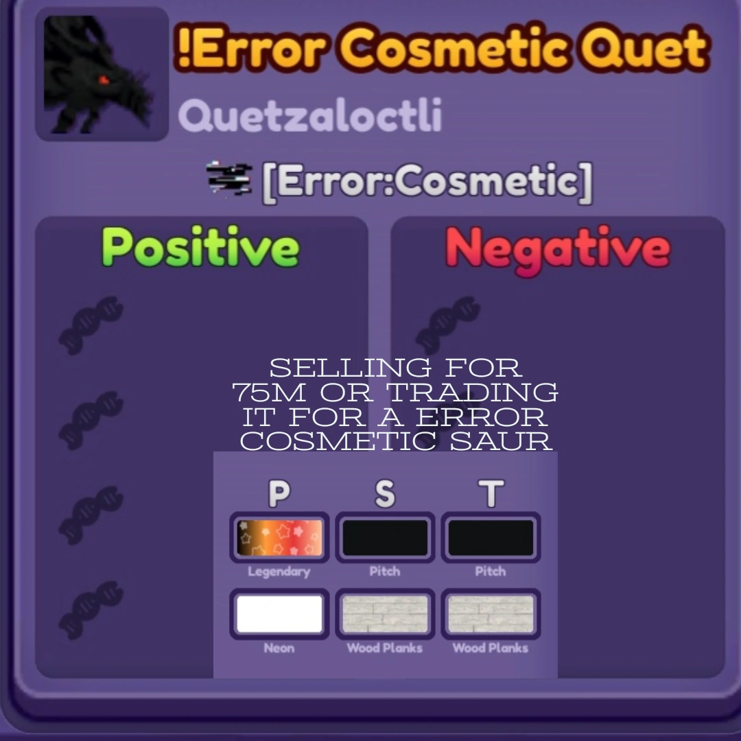 Selling a Fm dbl 2/3 Woodplank material Error Cosmetic Quet Or Trading ...