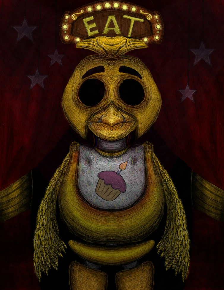 I finished my stylized Chica drawing | Fandom