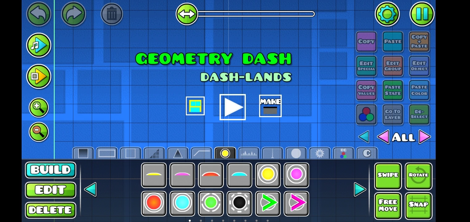Geometry dash Dash-lands (the five first levels are from dash forest ...