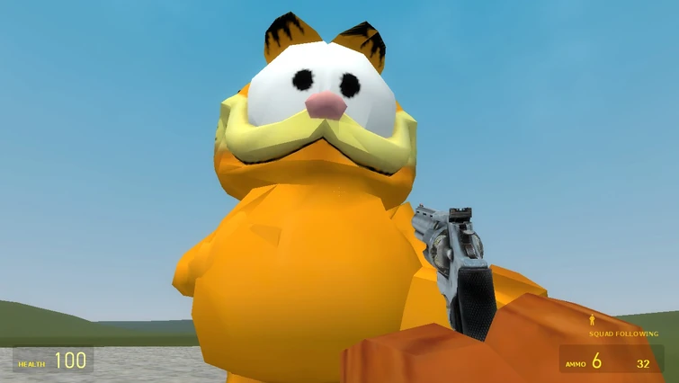 Oh no! Garfield's face to face with a huge Garfield! | Fandom