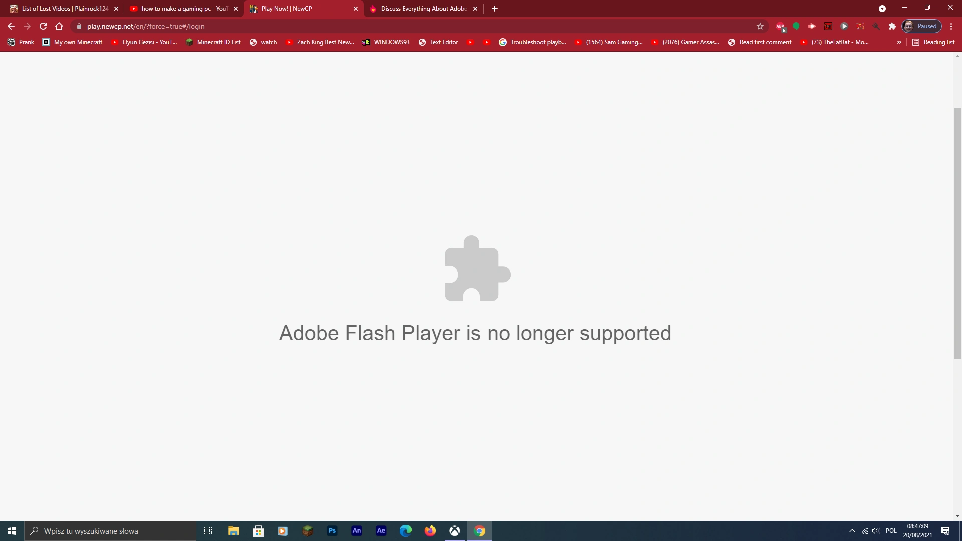 RIP Flash Player 1996-2020 | Fandom