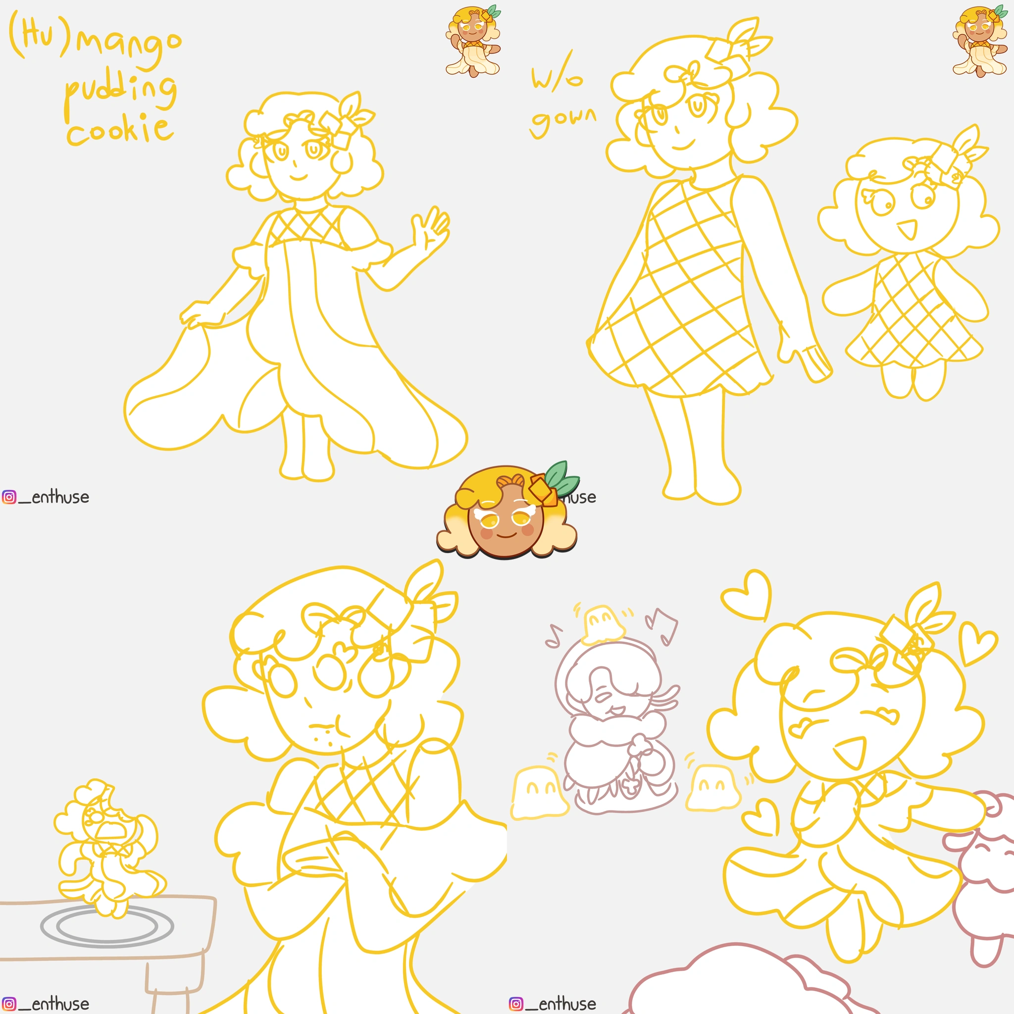 🥭 Mango Pudding Cookie Doodles! 🍮 | Fandom