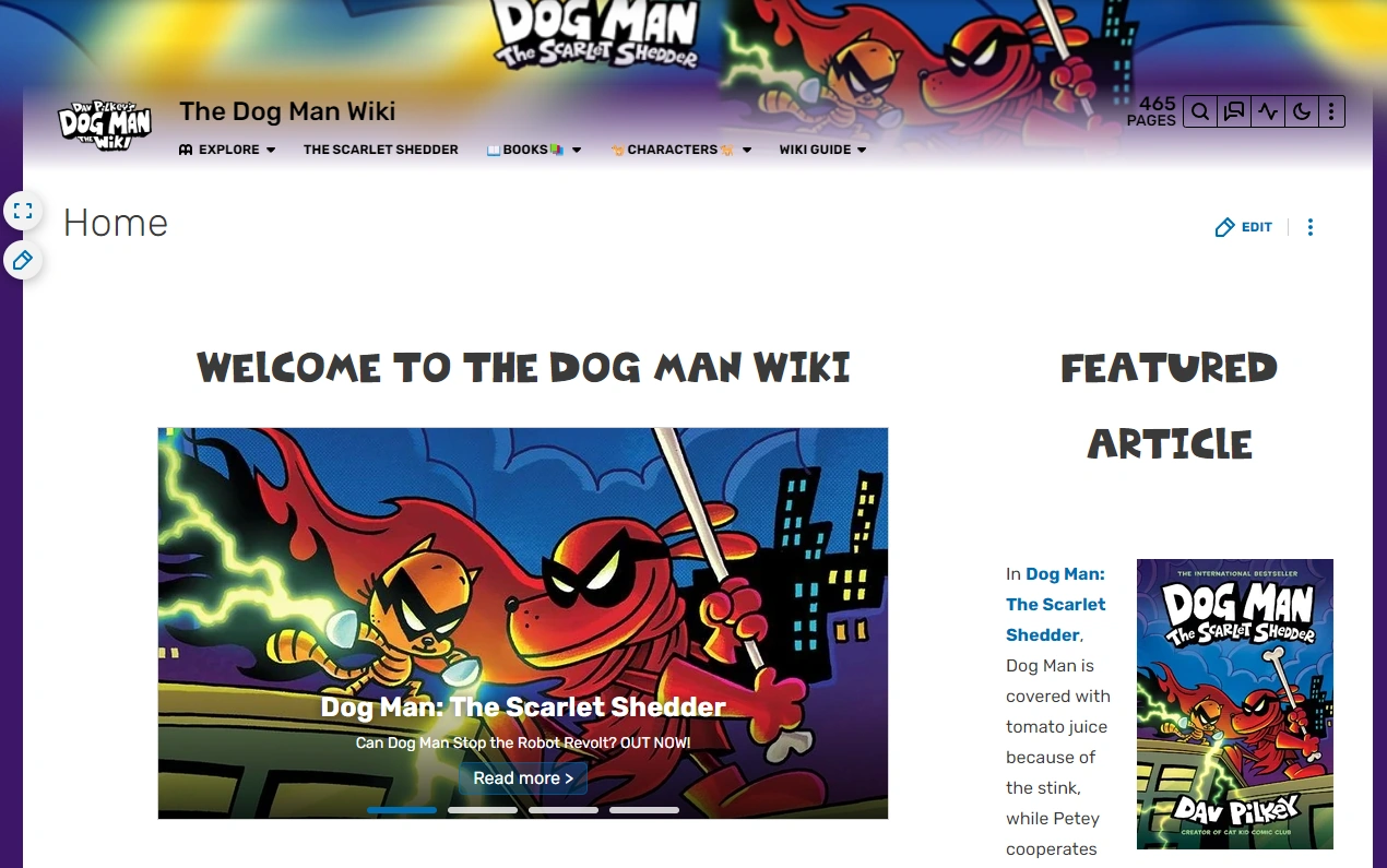 Dog Man Wiki Gets a New Look for The Scarlet Shedder | Fandom