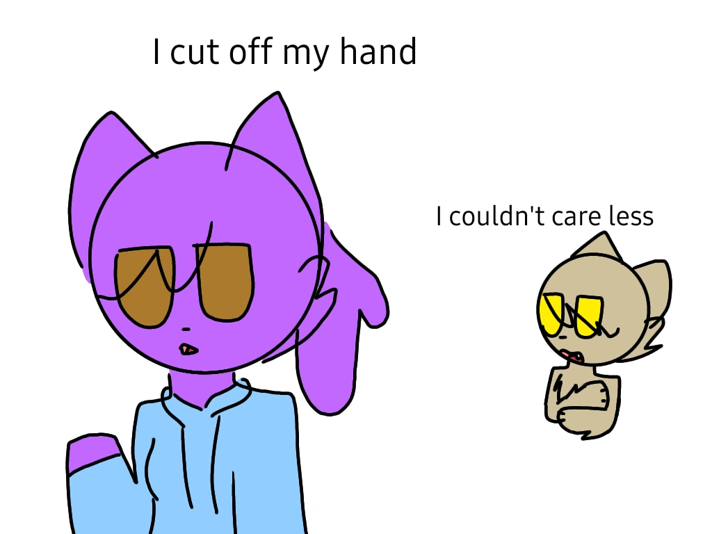 Some drawings of Fluffy and my self insert | Fandom