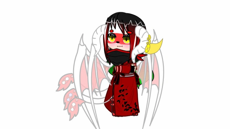 I know this isn't lineart but your oc was very detailed so I hope you ...