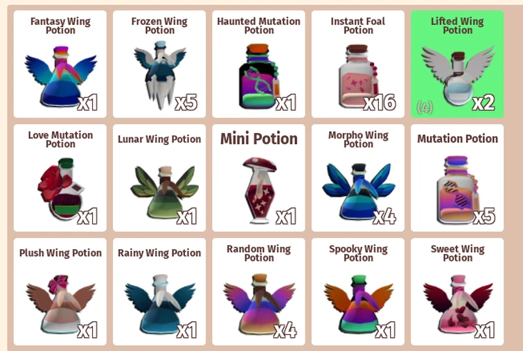 potions value | Fandom