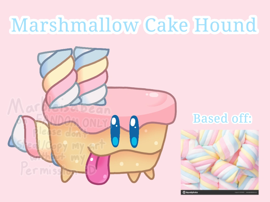 Cake Hound oc - Marshmallow Cake Hound | Fandom