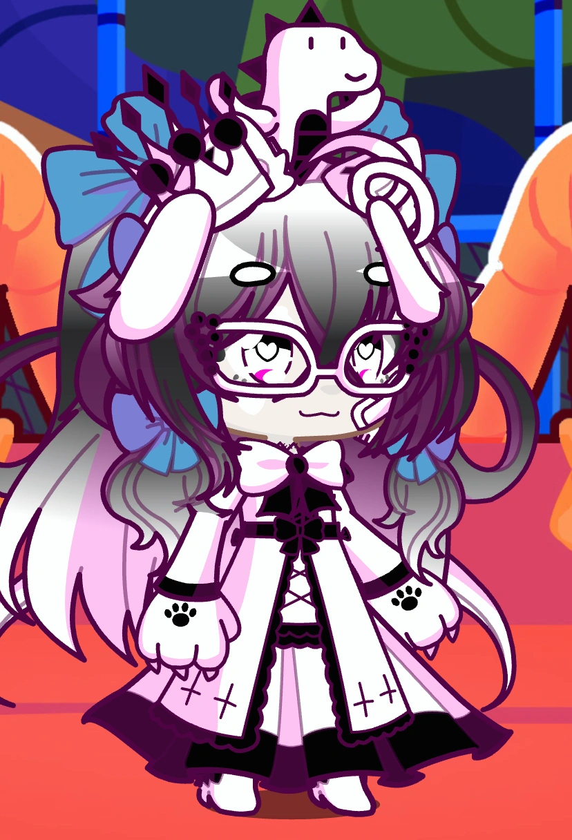 this is my oc princess emily she is a rich hybrid alpha cat dog dragon ...