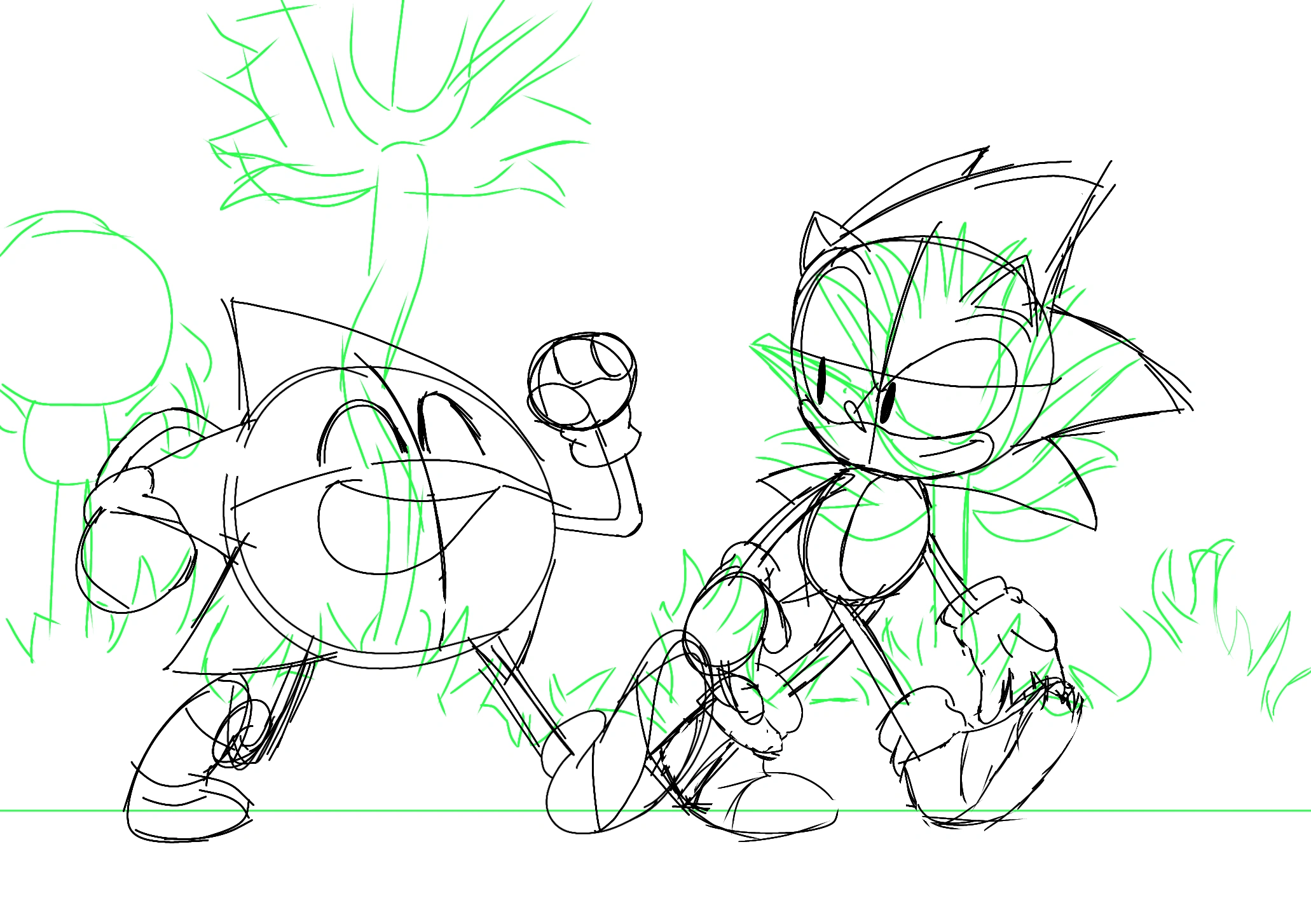 Sonic and Ristar sketch | Fandom