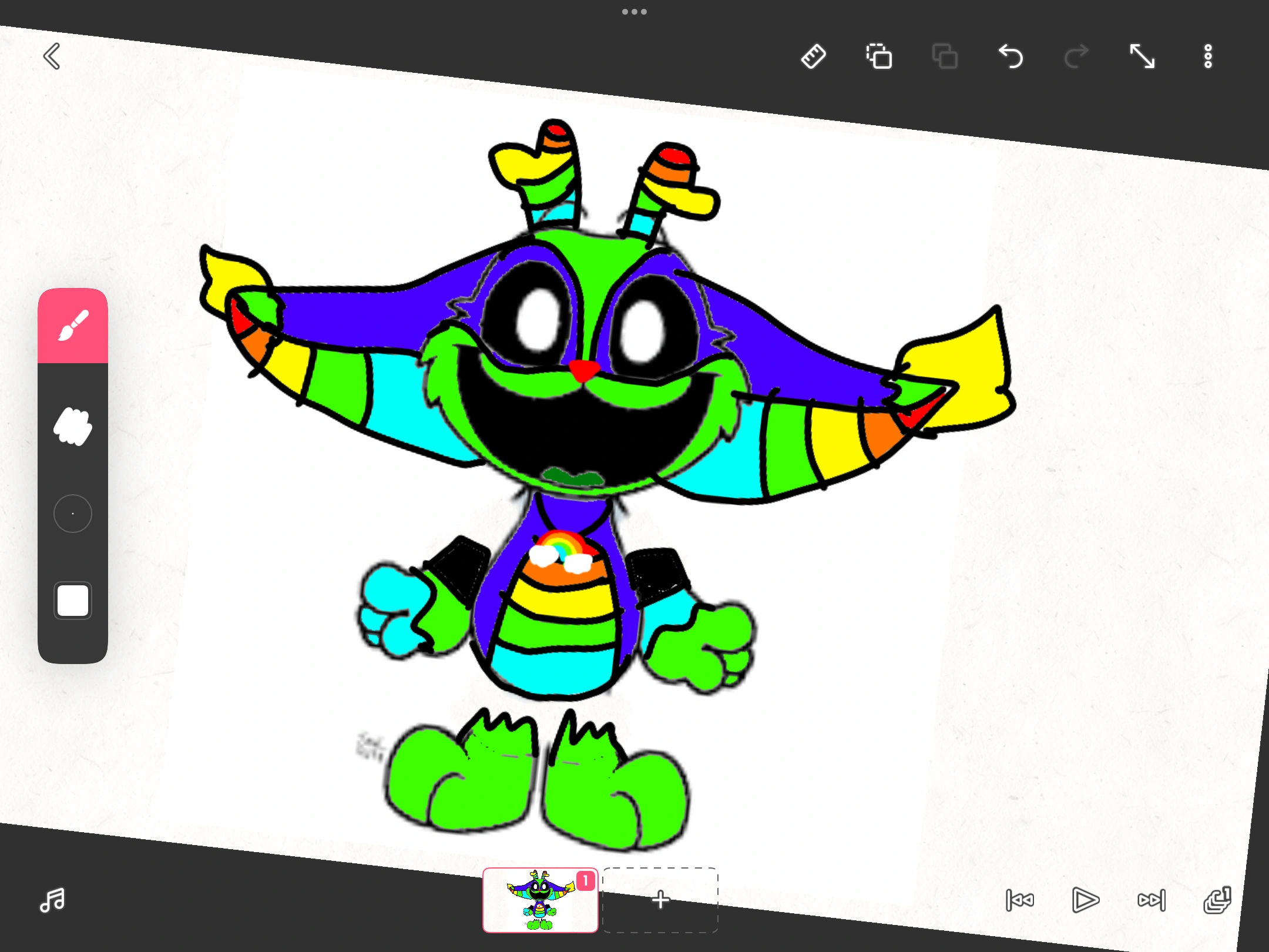 I did my oc as a smiling critter | Fandom