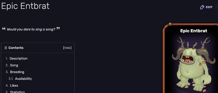 Somethings wrong with Epic Entbrat's page.... | Fandom
