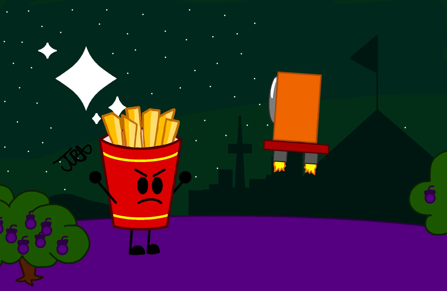 Redraw of a frame from BFDIA 7 | Fandom