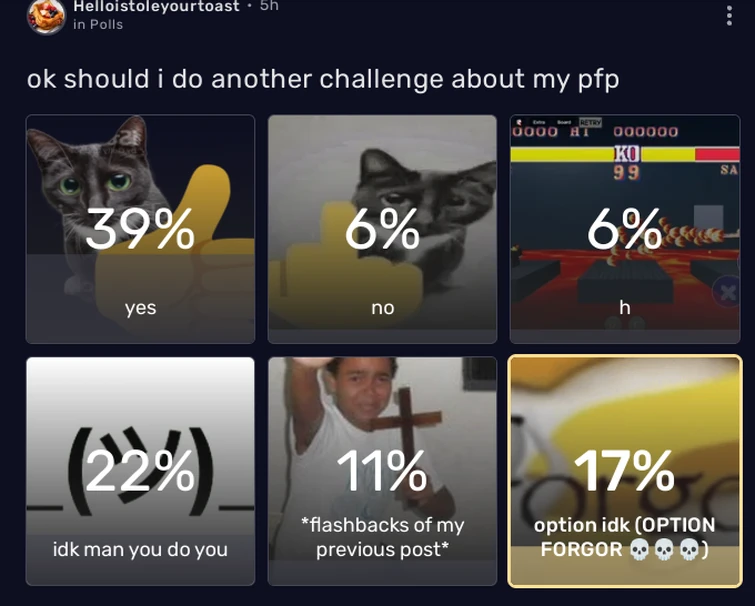 challenge to make me change my pfp | Fandom