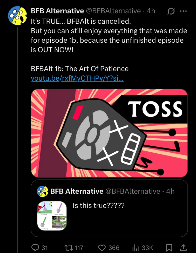 BFBAlt got canceled | Fandom