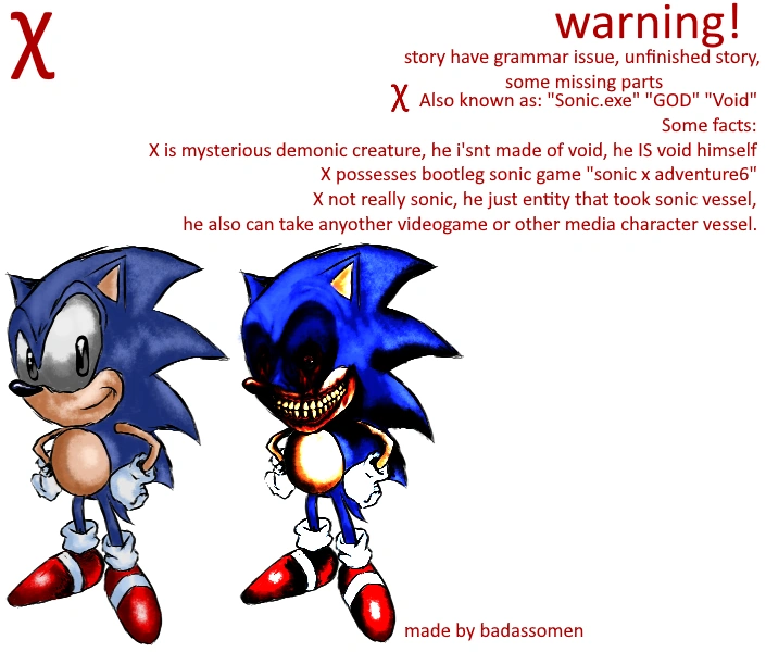 My very wip X/sonic.exe retake(read warning btw) | Fandom