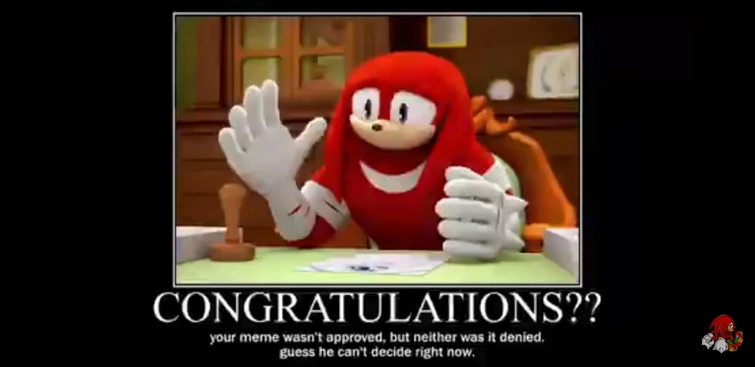 Knuckles Approves Sonic Shows/Movies | Fandom