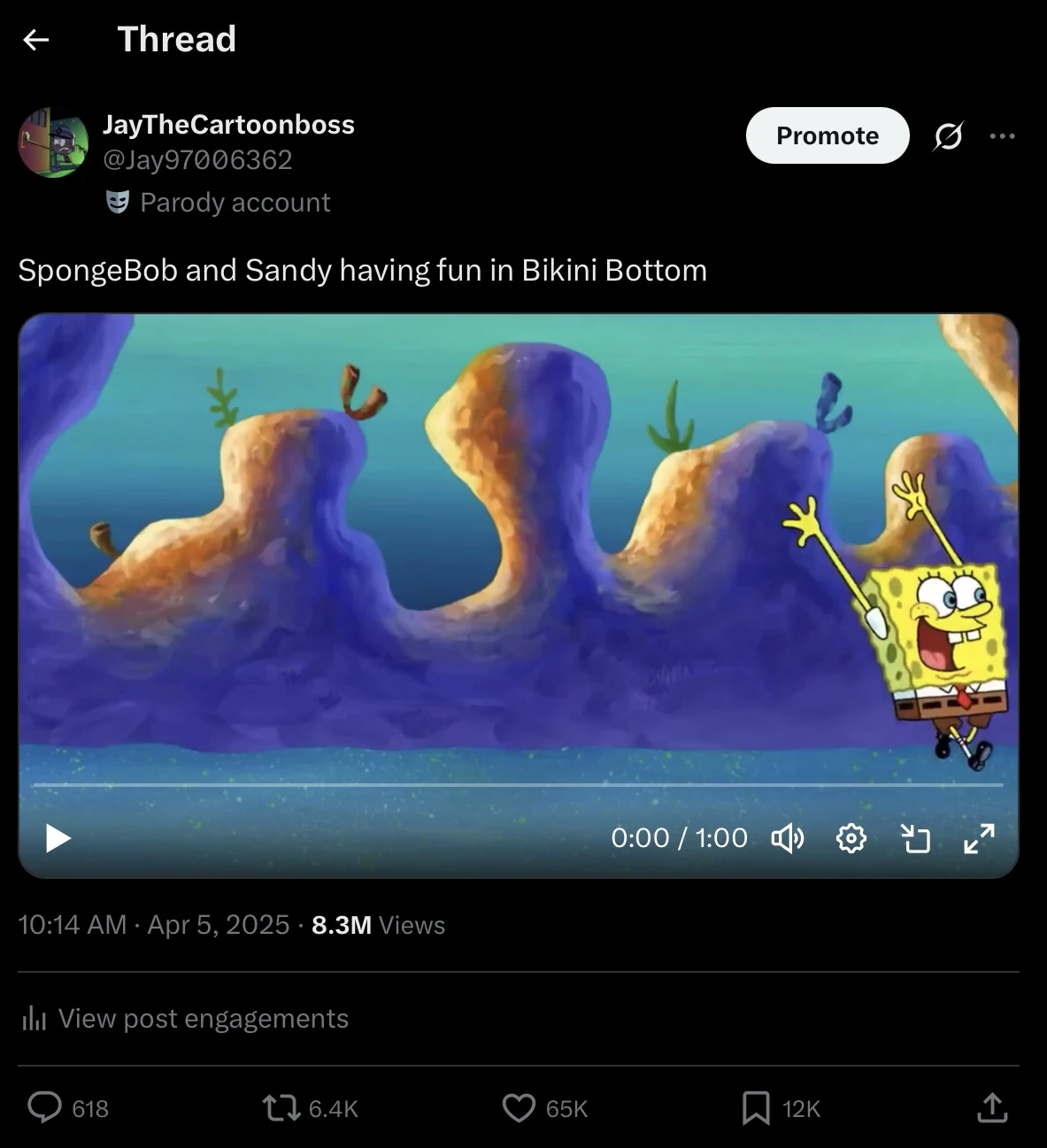 All this for posting SpongeBob?! Damn | Fandom