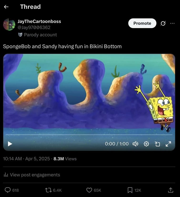 All this for posting SpongeBob?! Damn | Fandom